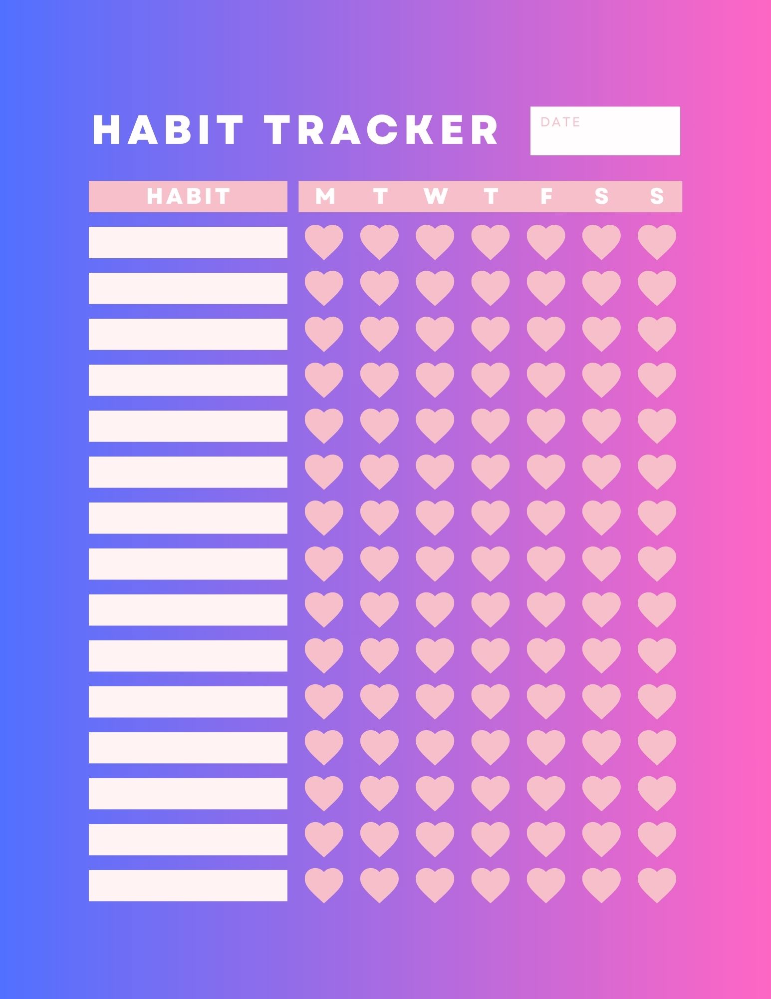 Printable Habit Tracker: Tips + Free Templates - Life & Latte